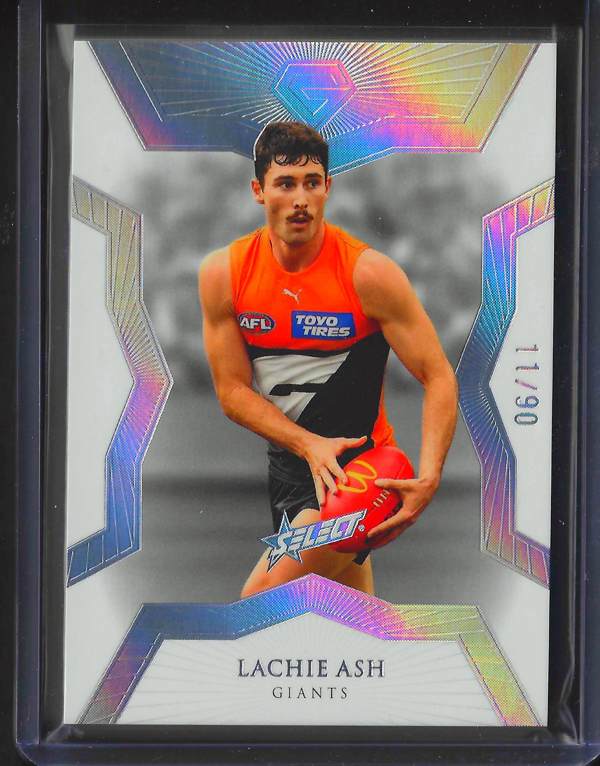 2023 AFL Select GEM Lachie Ash Base #/90 Giants — SJAY2K Trading Cards