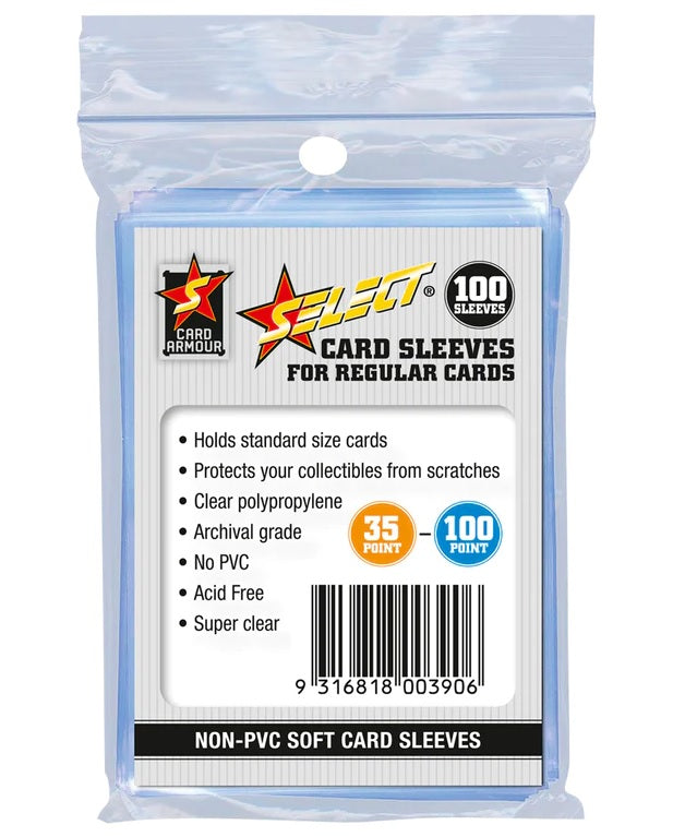 Select Regular Card Sleeves - Pack of 100 — SJAY2K Trading Cards